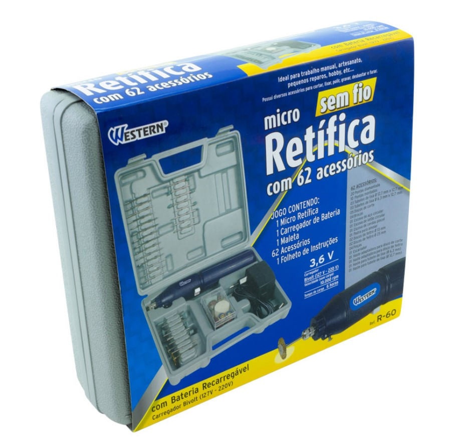 Micro Retífica Elétrica R-60 WESTERN com Preço Especiais